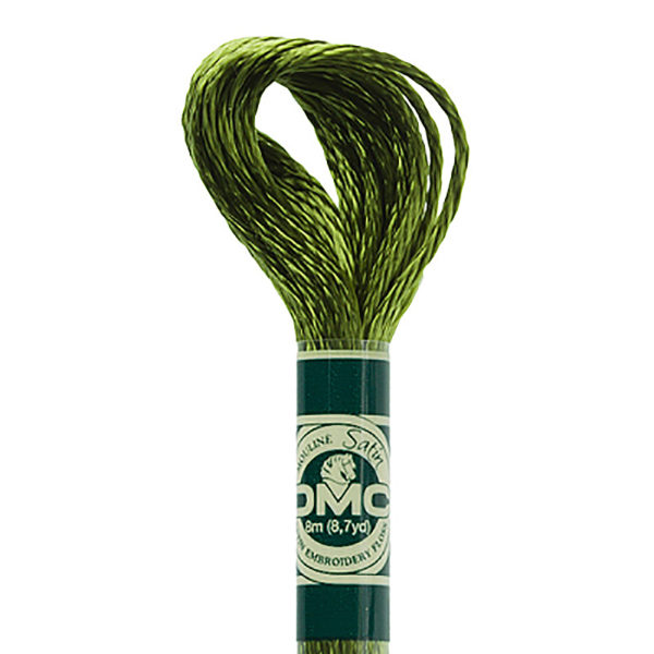 DMC Satin S469: Avocado Green (6-strand floss) - Maydel