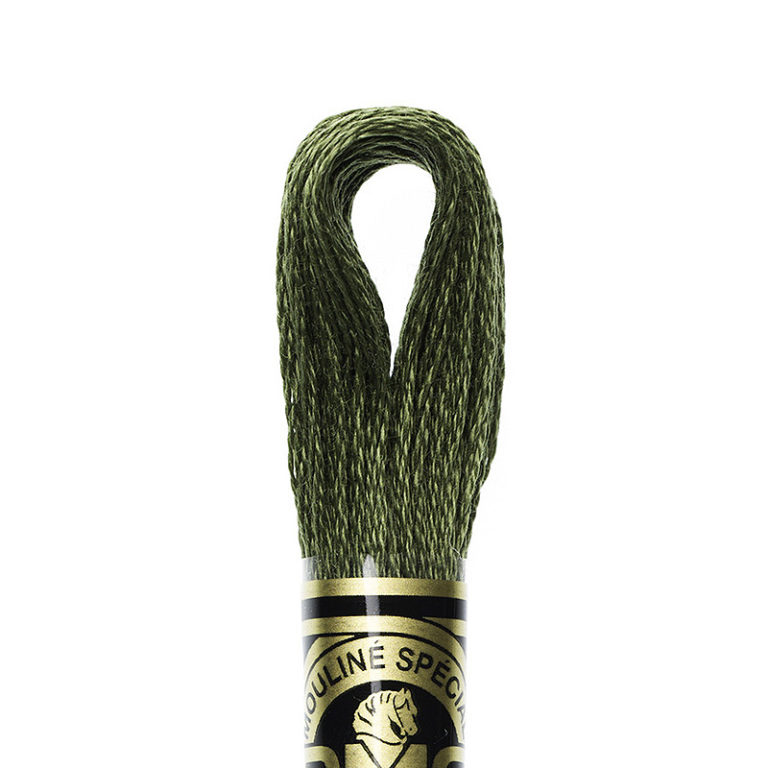 DMC 3051: Dark Green Grey (6-strand cotton floss) - Maydel Craft