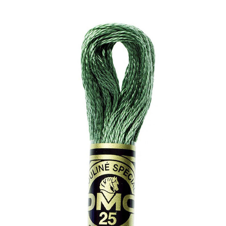 DMC 367: Dark Pistachio Green (6-strand cotton floss) - Maydel Craft