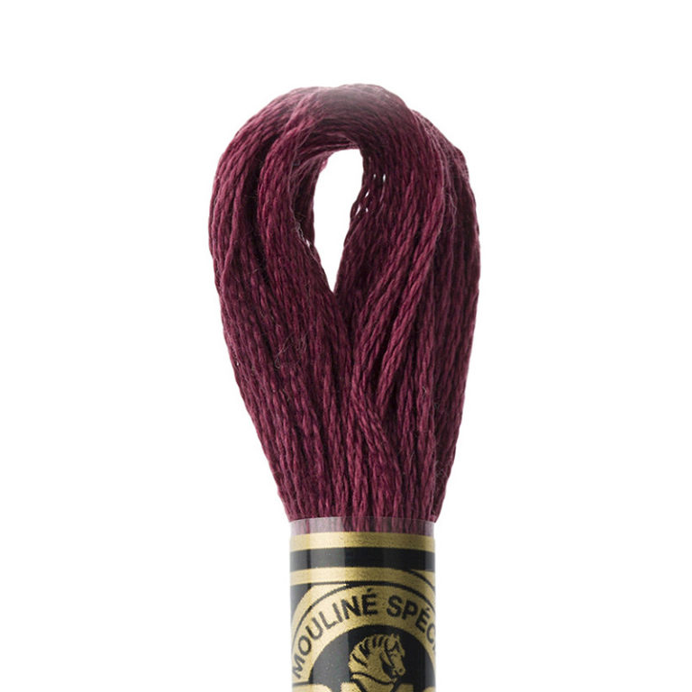 DMC 3802: Very Dark Antique Mauve (6-strand cotton floss) - Maydel Craft