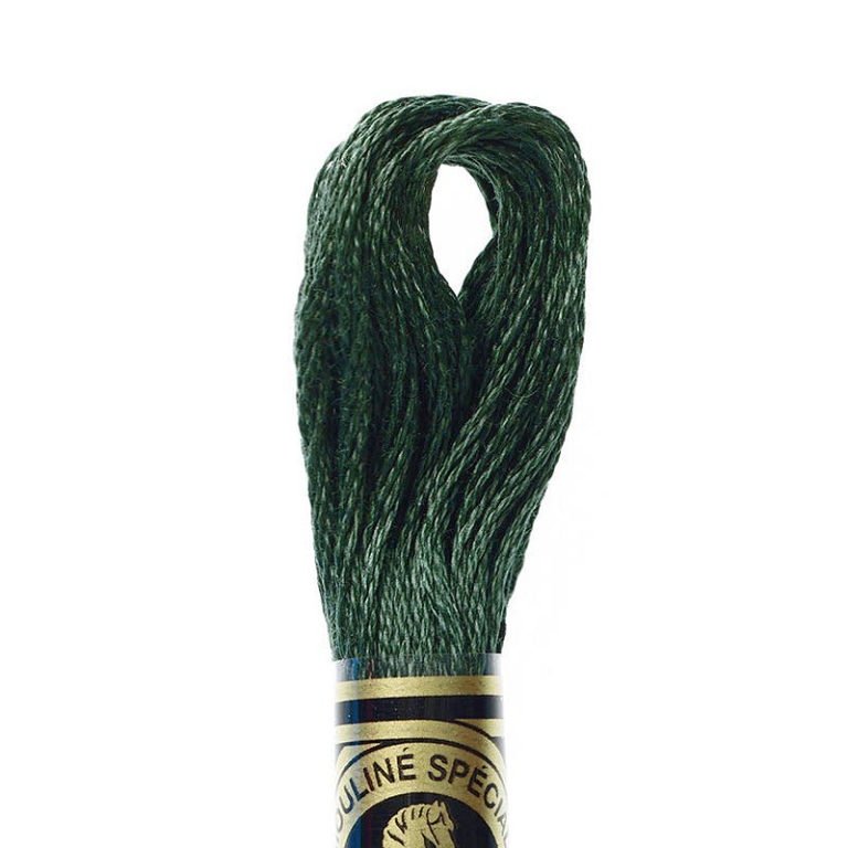 DMC 500: Very Dark Blue Green (6-strand cotton floss) - Maydel Craft