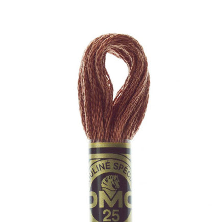DMC 632: Ultra Very Dark Desert Sand (6-strand cotton floss) - Maydel Craft