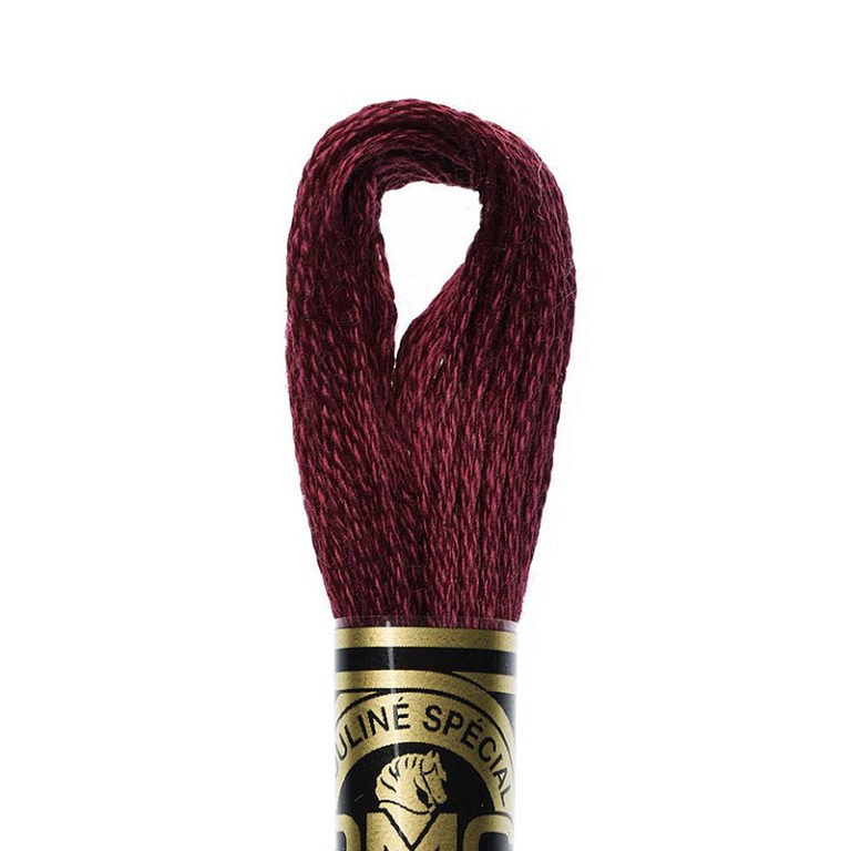 DMC 814: Dark Garnet (6-strand cotton floss) - Maydel Craft