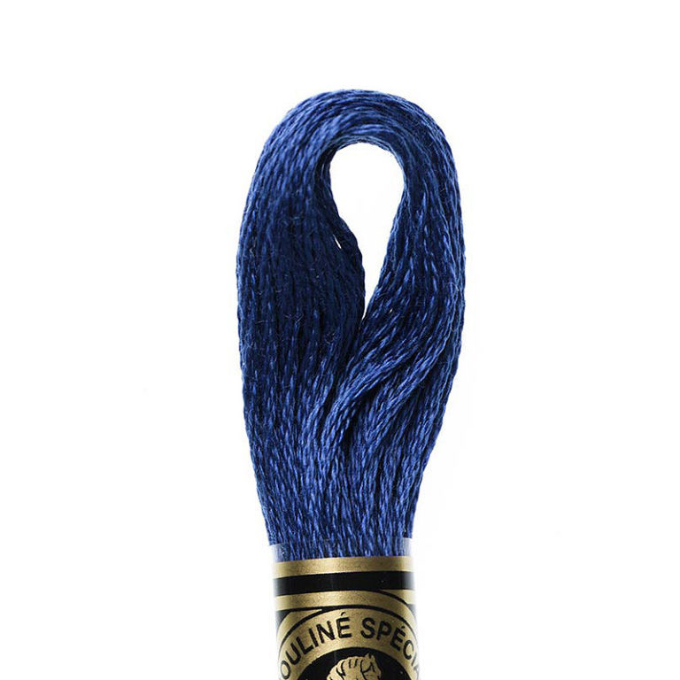 DMC 824: Very Dark Blue (6-strand cotton floss) - Maydel Craft