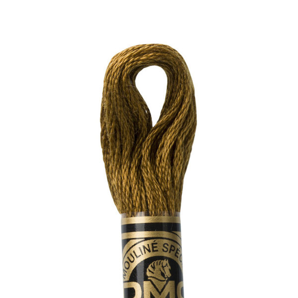 DMC 829: Very Dark Golden Olive (6-strand cotton floss) - Maydel Craft
