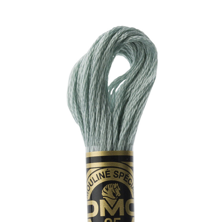 DMC 927: Light Grey Green (6-strand cotton floss) - Maydel Craft