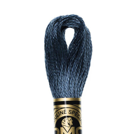 DMC 930: Dark Antique Blue (6-strand cotton floss) - Maydel Craft