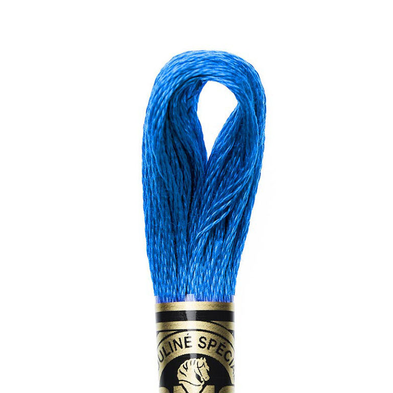 DMC 995: Dark Electric Blue (6-strand cotton floss) - Maydel Craft