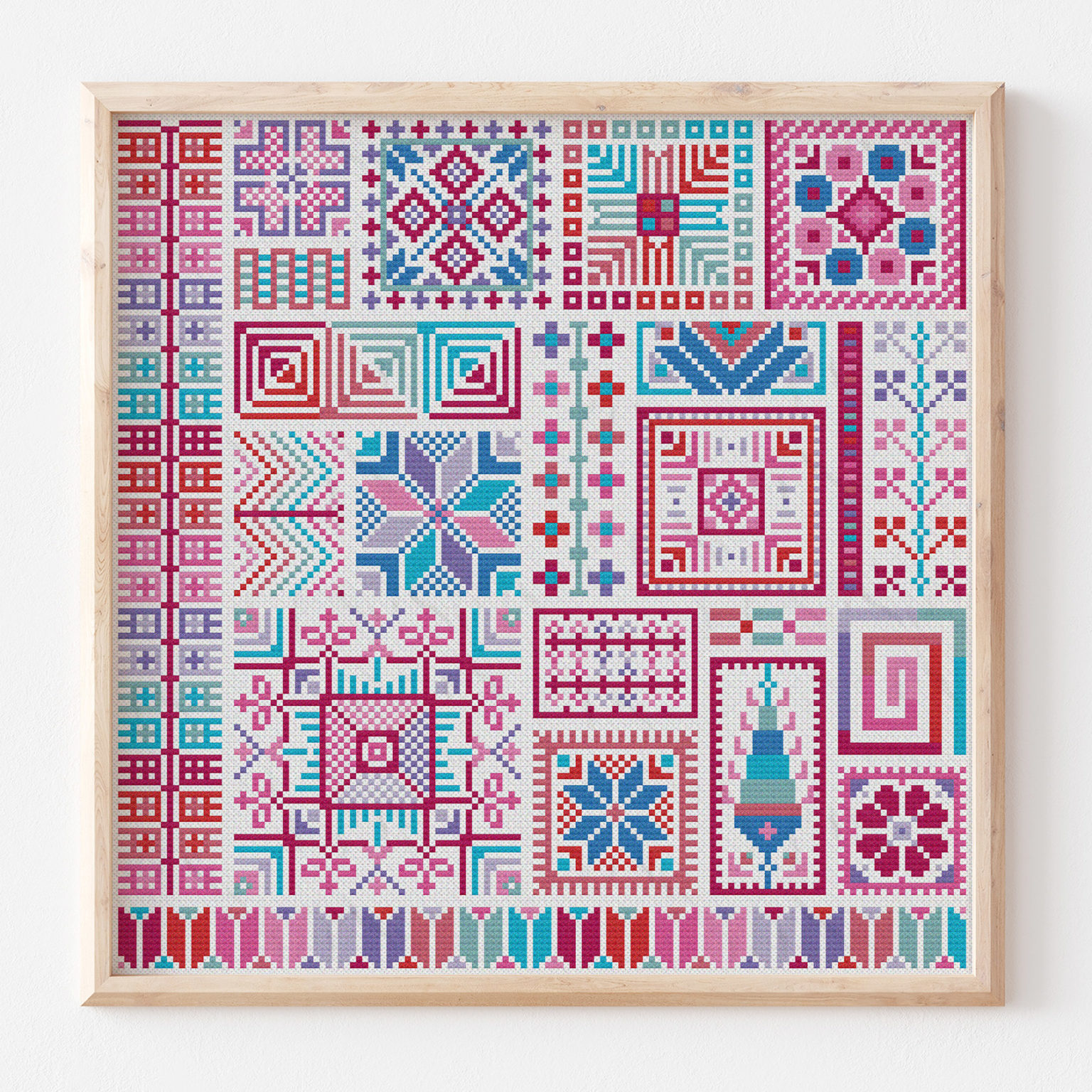 Palestinian Sampler modern tatreez pattern PDF by DecoElian (cool ...