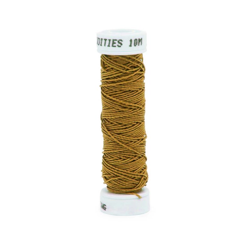 6271 Dead Gold Fine Filament Silk Gimp embroidery thread - Maydel