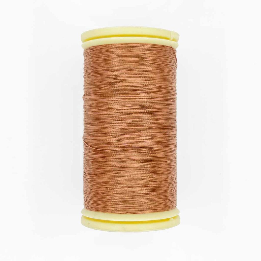 Fil Au Chinois 217: Chestnut (waxed cotton gloving thread) - Maydel Craft
